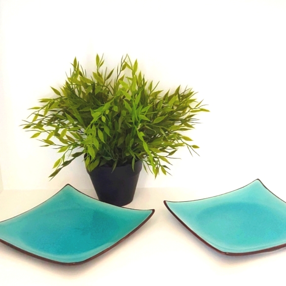 Cost Plus World Market | Dining | Plate Set World Market Turquoise Blue ...